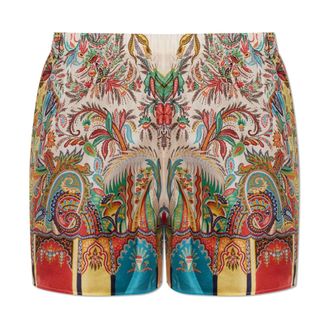 Etro Peau DAnge Seiden-Shorts - - Shorts - Damen - Mehrfarbig - S