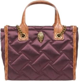 Kurt Geiger Hoxton Small Shopper Bag - Femme - Sacs - Violet - Taille: ONE Size