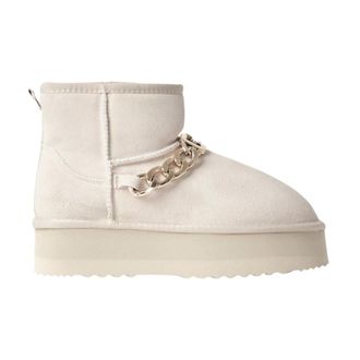 Ga&euml;lle Paris Pelz Kette Winterstiefel Wei&szlig; Damen - - Shoes - Damen - Wei&szlig; - 39 EU