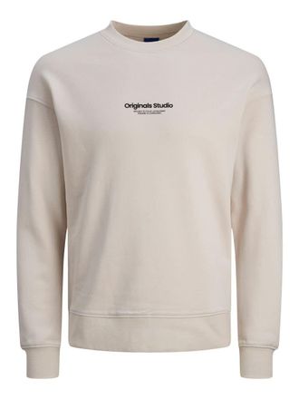 Jack & Jones Herren Jorvesterbro Sweat Crew Neck Noos 12241694,Moonbeam,XXL