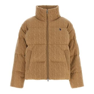 Polo Ralph Lauren Femme, Vestes, Beige, Taille: 42 FR Veste matelass&eacute;e tress&eacute;e