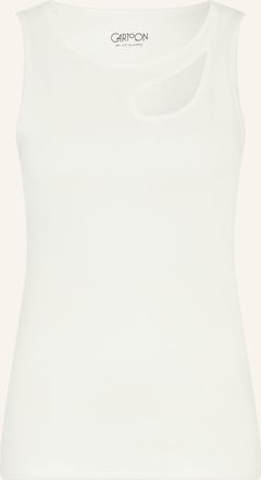 Cartoon Cartoon Top Mit Cut-Out weiss