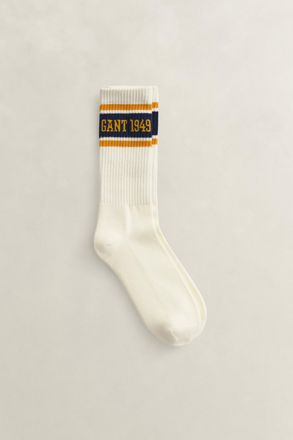 GANT Herren Gestreifte Logo Sportsocken (40-42) CREAM