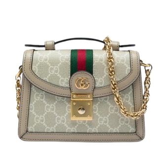 Gucci Sac bandouli&egrave;re mini doccasion - Femme - Pre-owned - Beige - Taille: ONE Size