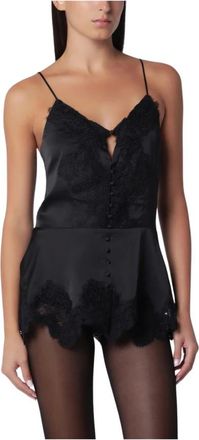 Rotate Rotate Birger Christensen - Top Camisole en Dentelle - Femme - Tops - Noir - Taille: 38 FR