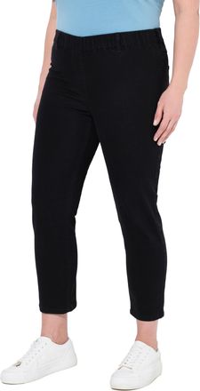 Ulla Popken Damen große Größen Übergrößen Plus Size 7/8-Jeggings Sienna, Elastikbund, schmales Bein