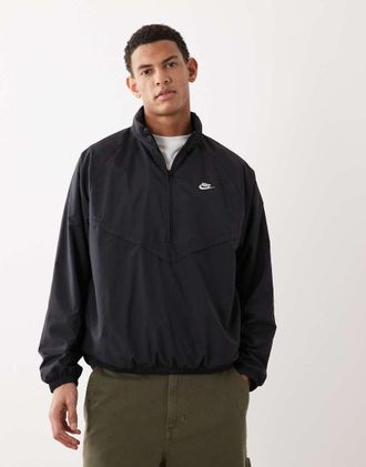 Nike Windrunner - Veste l&eacute;g&egrave;re &agrave; demi-fermeture &eacute;clair - Noir