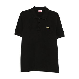Kenzo Jumping Tiger Slim Polo - - Tops - Herren - Schwarzk - M