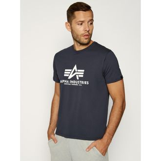 Alpha Industries Alpha Industries T-Shirt Basic 100501 Dunkelblau Regular Fit