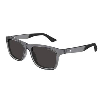 Montblanc Montblanc, Homme, Accessoires, Gris, Taille: 55 MM Mb0432S 003 Lunettes de soleil