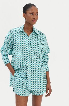 Seafolly Hemd Sorrento 55575-TO Gr&uuml;n Oversize