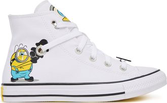 Converse Sneakers aus Stoff Converse Minions Chuck Taylor All Star A21403C Wei&szlig;