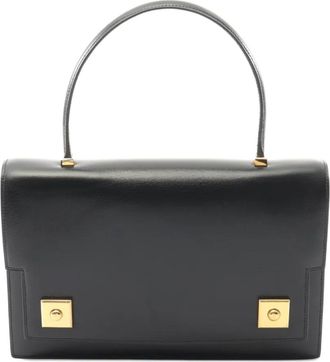 Hermès 1986 Box Calf Piano Handtasche - Schwarz