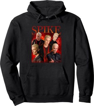 Buffy the Vampire Slayer Buffy The Vampire Slayer Iconic Spike 90s Collage Poster Pullover Hoodie