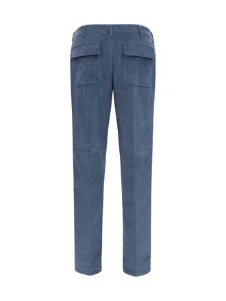Etro Mens Roma Stretch Cotton Corduroy Pants Carta Da Zucchero Cotton; Elastane Trousers