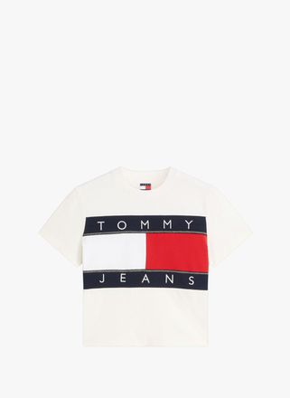 Tommy Hilfiger T-shirt droit imprim&eacute; en coton