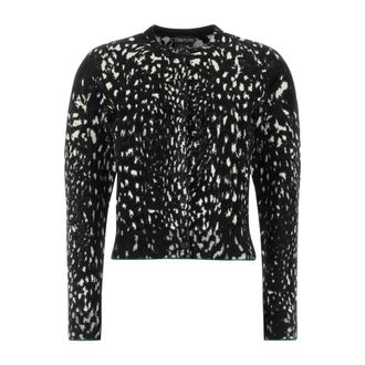 Tom Ford Lynx Jacquard Samt-Strickjacke - - Knitwear - Damen - Schwarzk - M
