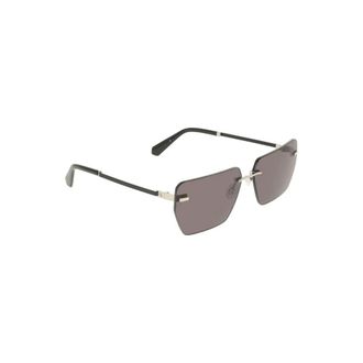 Calvin Klein Homme, Accessoires, Gris, Taille: ONE Size Lunettes de soleil homme en métal gris