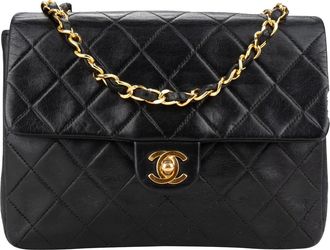 Chanel Crossbody Bags - Chanel Quilted Lambskin 24K Gold Single Flap Cross - Gr. unisize - in Bunt - f&uuml;r Damen