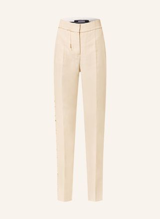 Jacquemus Jacquemus Hose Le Pantalon Tibau Brode Mit Leinen weiss