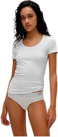 HUGO BOSS Damen Twin T-Shirt Rn T Shirt, White100, XS EU