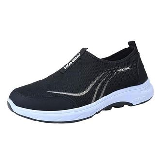 Generico Chaussures orthop&eacute;diques pour homme Chaussures de sport en maille sans lacets pour marcher Chaussures confortables et l&eacute;g&egrave;res Sandales Pales respirant