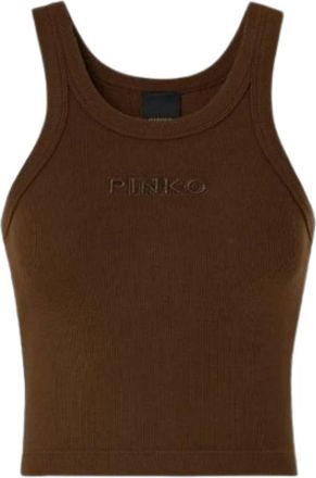 Pinko Pinko, Femme, Tops, Brun, Taille: 42 FR Pinko T-shirts et Polos