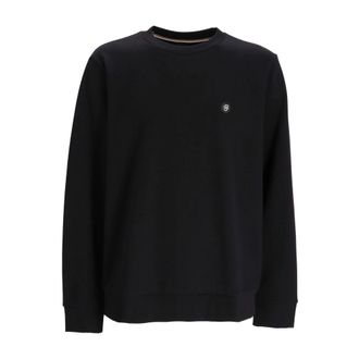 HUGO BOSS Metallic Logo Crewneck Sweatshirt - - Sweatshirts & Hoodies - Herren - Schwarzk - S