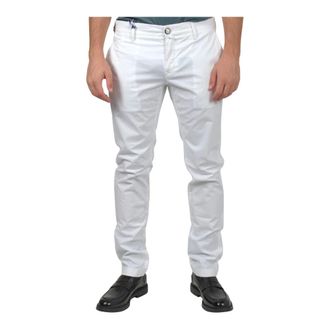 Jacob Cohen Bobby Slim Chino - Homme - Pantalons - Blanc - Taille: W35