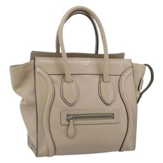 Celine Pre-owned Sac &agrave; main vintage en cuir - Femme - Pre-owned - Beige - Taille: ONE Size