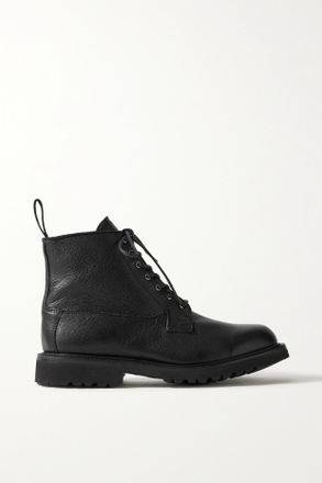 Gabriela Hearst Bottines En Cuir Textur&eacute; Camilla X Trickers - Noir