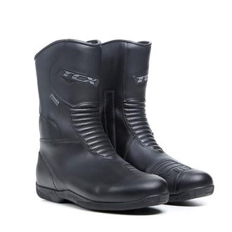 TCX X-Five4 Moto pour Hommes, Bottes de Randonnée avec Technologie Gore-Tex Performance Comfort Footwear, Tige en Cuir, Fermeture à Glissière Latérale et 
