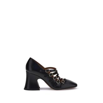 Chlo&eacute; Janis Glockenblockabsatz Pumps - - Shoes - Damen - Schwarzk - 38 EU