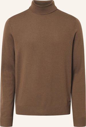 Joop Rollkragenpullover Donte Aus Merinowolle braun