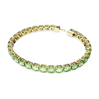 Swarovski Femme, Accessoires, Jaune, Taille: ONE Size Bracelet en m&eacute;tal orn&eacute; de pierres