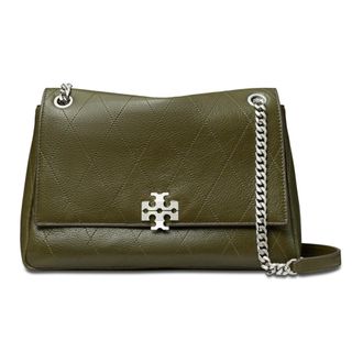Tory Burch Femme, Sacs, Vert, Taille: ONE Size Sac port&eacute; &eacute;paule Charlie