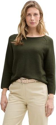 Tom Tailor 1045481 Pull-Over, 10920-Deep Forest Green, S Femme