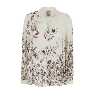 Semicouture Damen, Blusen & Hemden, Wei&szlig;, SGr&ouml;&szlig;e