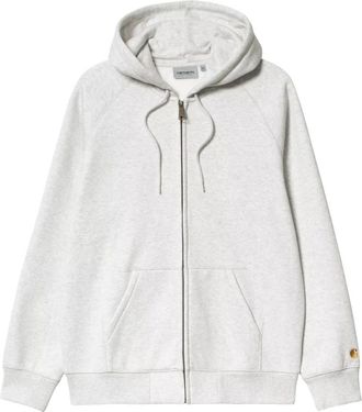Carhartt Work in Progress Homme, Sweatshirts et sweats &agrave; capuche, Gris, Taille: XL Hooded Chase Jacket