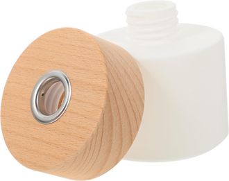 Valiclud Aroma Release Flasche Glas Nachfüllbar Weithals Öffnung Aromadiffusor Flasche Für Zuhause Schlafzimmer Mit Holzdeckel 100ml