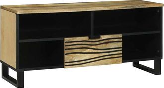 vidaXL TV-Schrank Braun 105 x 33 x 46 cm massives Mangoholz Vidaxl