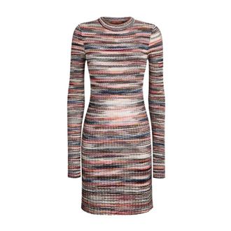 Missoni Bunt Gestricktes Kleid Rundhalsausschnitt - - Dresses - Damen - Mehrfarbig - XL