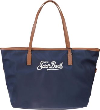 MC2 Saint Barth Femme, Sacs, Bleu, Taille: ONE Size Logo Tote Bag