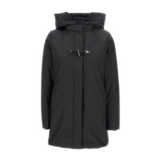 Fay Femme, Manteaux, Noir, Taille: 44 FR Toggle Coat Tecnico+Db Front Stacca