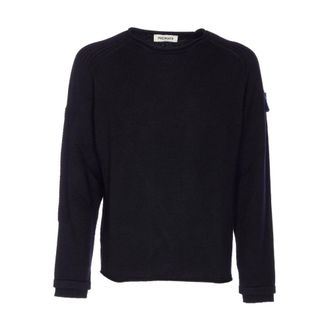 Premiata Pullover mit Rundhalsausschnitt und Logostickerei - - Knitwear - Herren - Blau - M