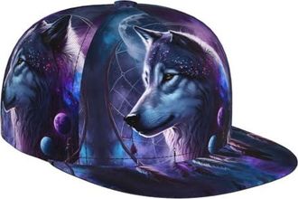 Generic Unisexe,Femmes Hommes Casquettes Sport Loup À Plumes Casquette De Baseball Mignon Casquette Trucker Adjustable Casquettes Hip Hop pour Vacances Campin