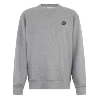 Philipp Plein Rundhals-Sweatshirt Basic - - Sweatshirts & Hoodies - Herren - Grau - L