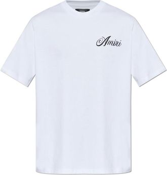 Amiri Homme, Tops, Blanc, Taille: XL Logo T-shirt