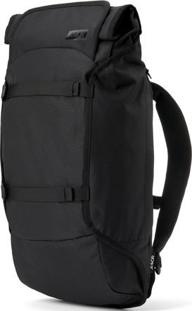 Aevor Travelpack Black Eclipse - Wasserabweisender Rucksack - 38 Liter - 15 Laptopfach Gepolstert - Viele Taschen & Fächer - Atmungsaktives Rückenteil - Nac