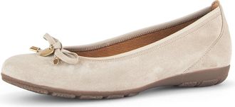 Gabor Damen Klassische Ballerinas, Frauen Flats,Sommerschuhe,Ballerina-Schuhe,Ballett-Schuhe,Ballet-Flats,flach,Abendschuhe,Desert,37.5 EU / 4.5 UK